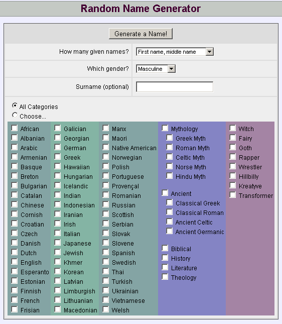 Random Name Generator